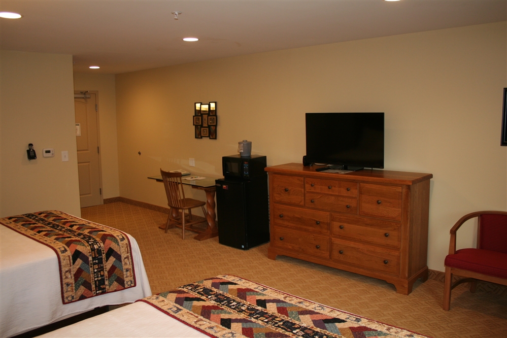 Hotel Floyd in Floyd, Virginia - Schoolhouse Fabrics Room - 2 Queen ...