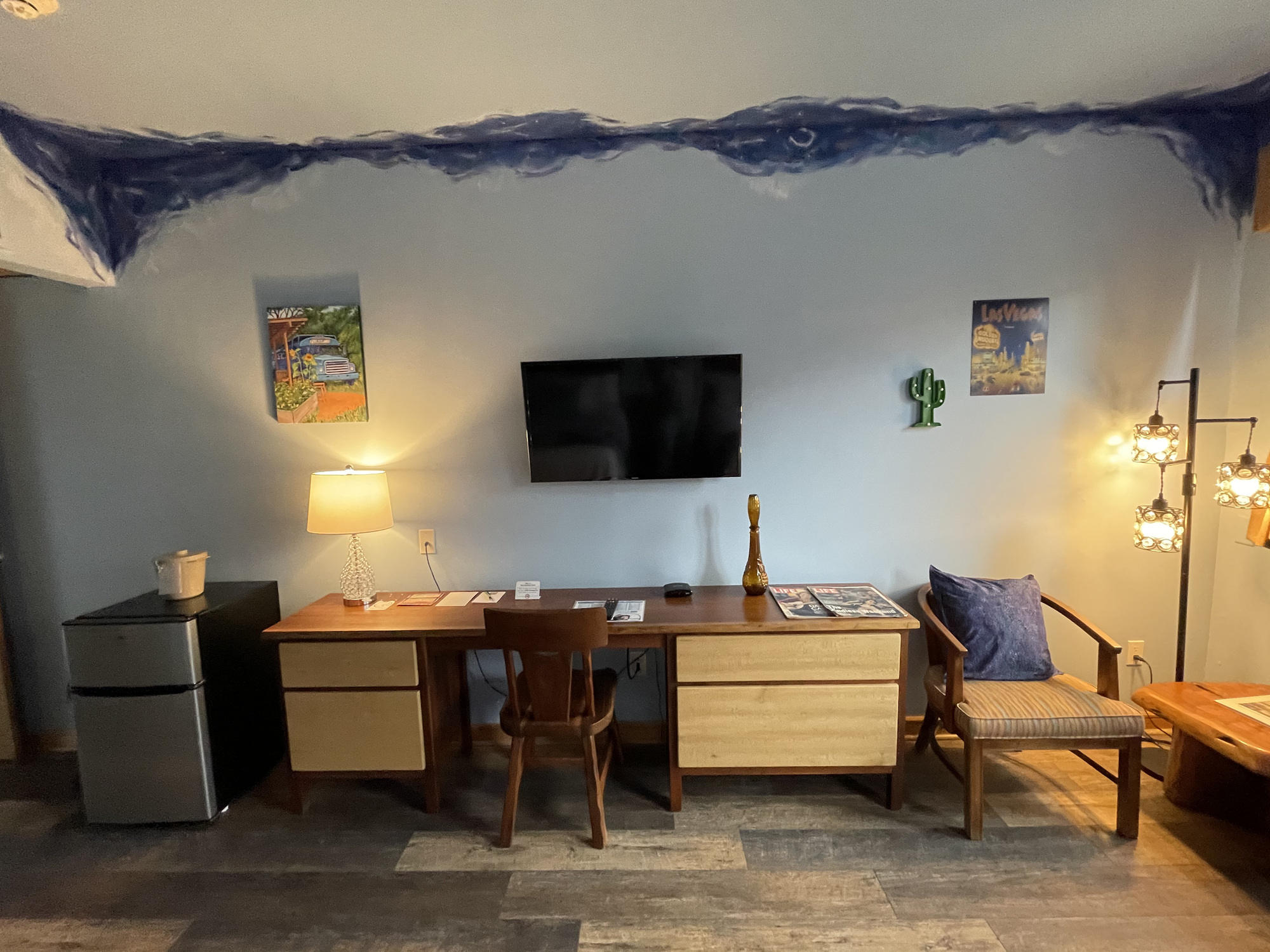 Hotel Floyd in Floyd, Virginia - The Outerspace Room -- 2 Queen Beds -- 110